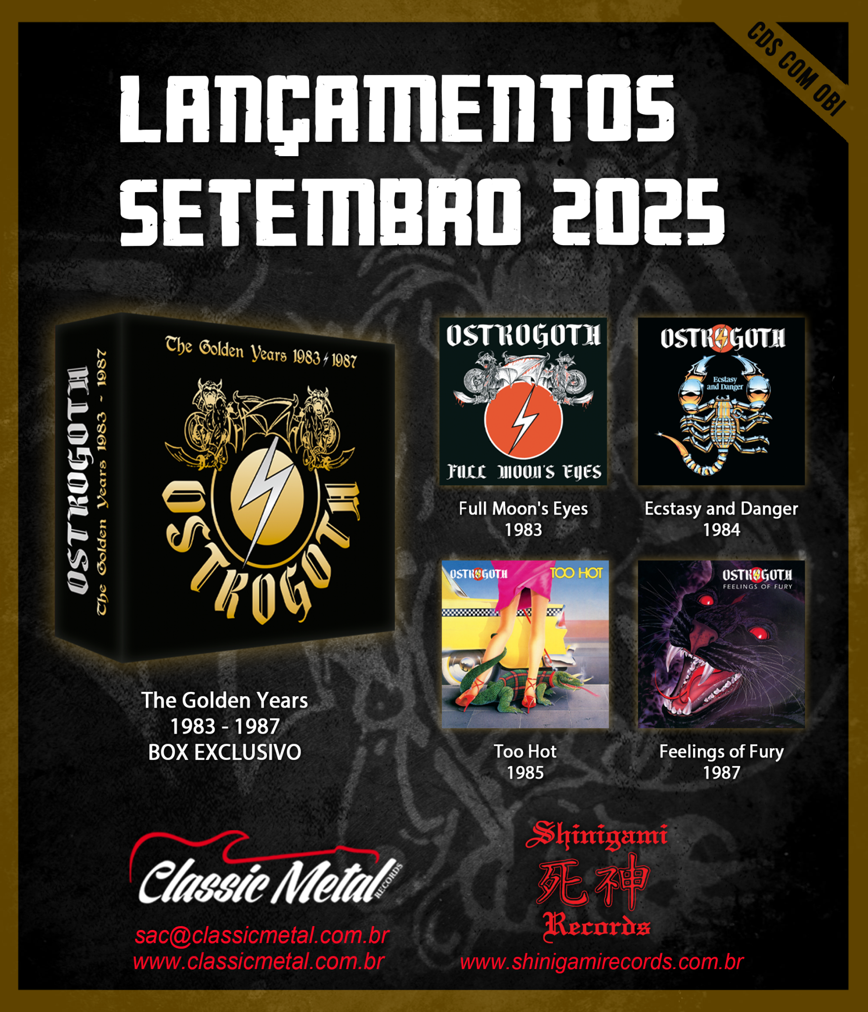 Pré Venda dos clássicos do Ostrogoth – Classic Metal – Especializada em ...